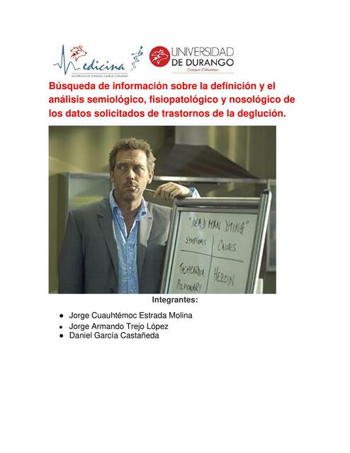 Los Trastornos de la Deglución | Jorge Cuauhtémoc Estrada Molina | uDocz