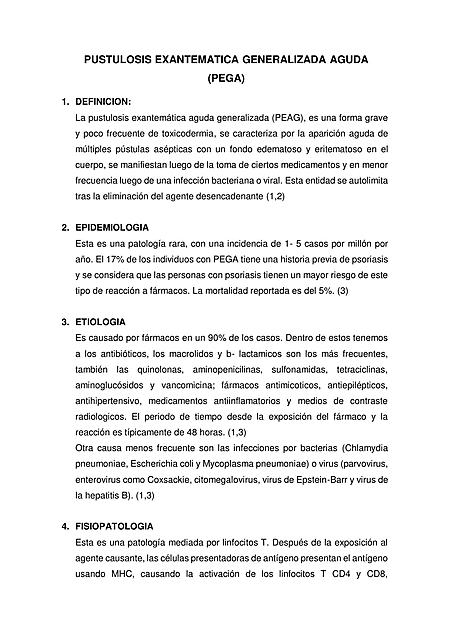PUSTULOSIS EXANTEMATICA AGUDA | Alexandra G. | uDocz