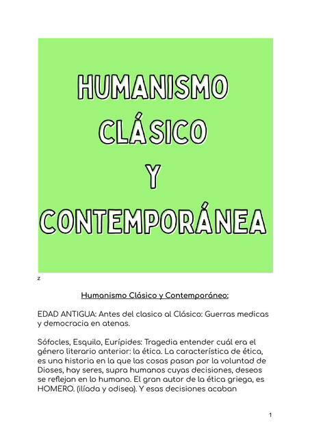 Humanismo | Paola Diaz | uDocz