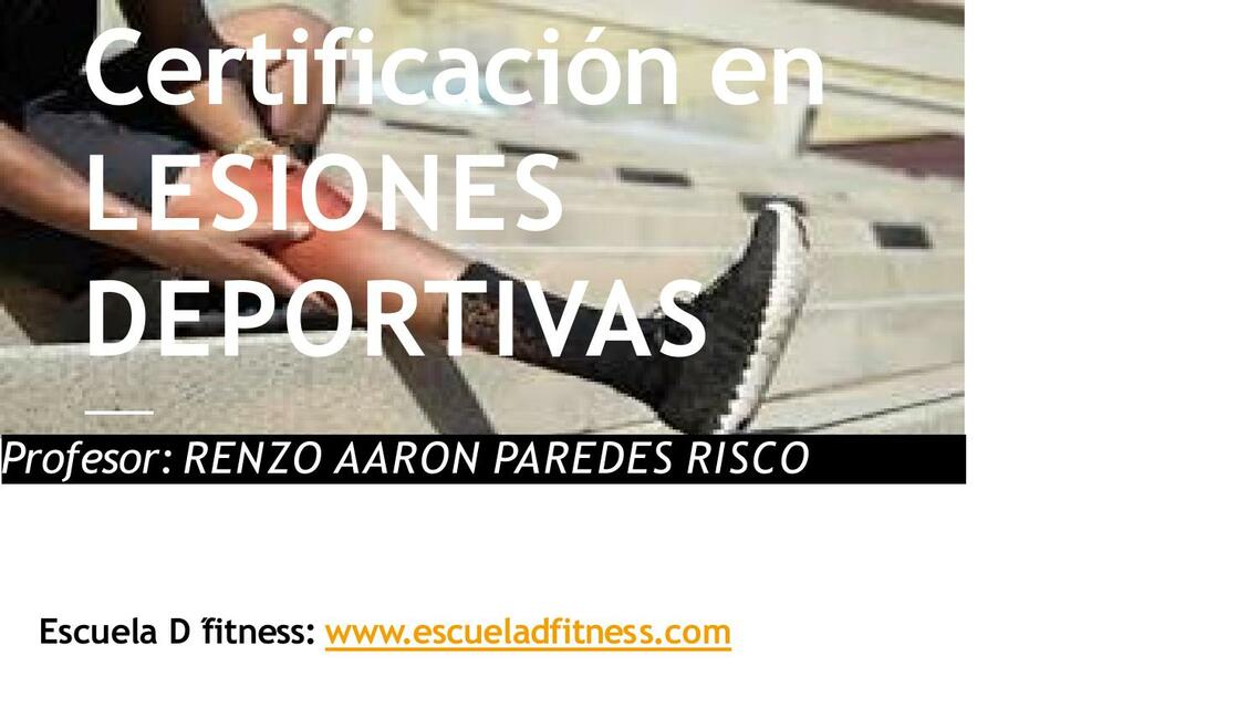Flashcards de Certificación en Lesiones deportivas | Por Olenka Peralta | uDocz