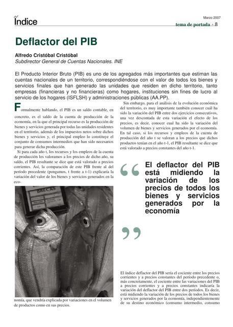 Deflactor del pib | Ciudad económica | uDocz
