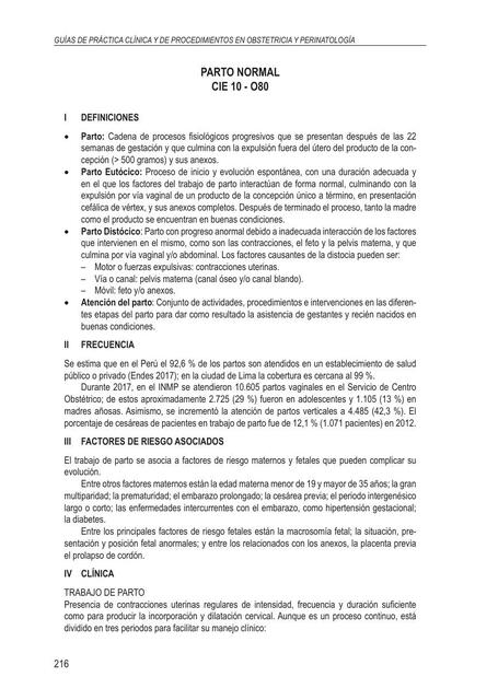 Parto Normal | MedicineDat | uDocz