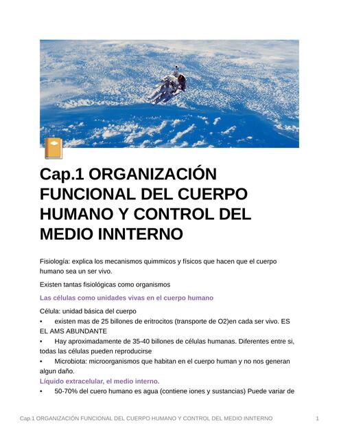 Resumen Capítulo 1 Guyton | RICARDO HERRERA LARA | uDocz