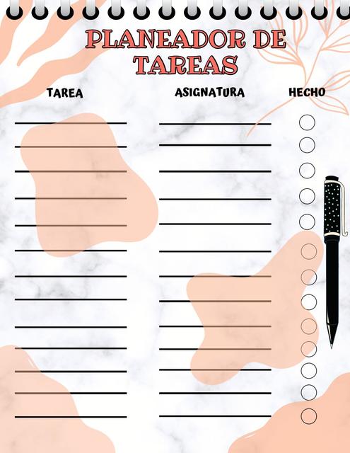 Planeador de Tareas | CYBER STUDENT | uDocz