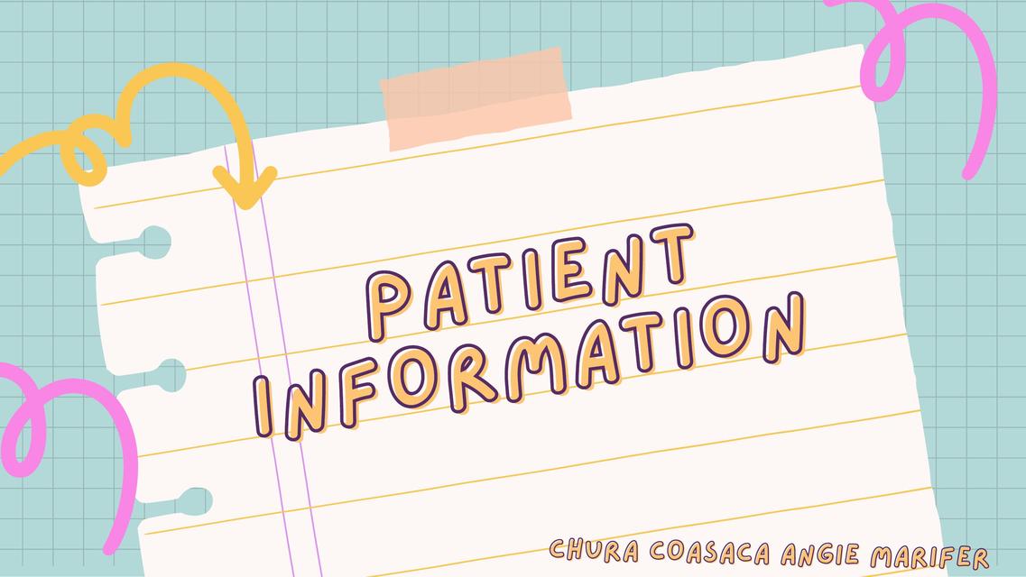 Información del paciente | uDocz