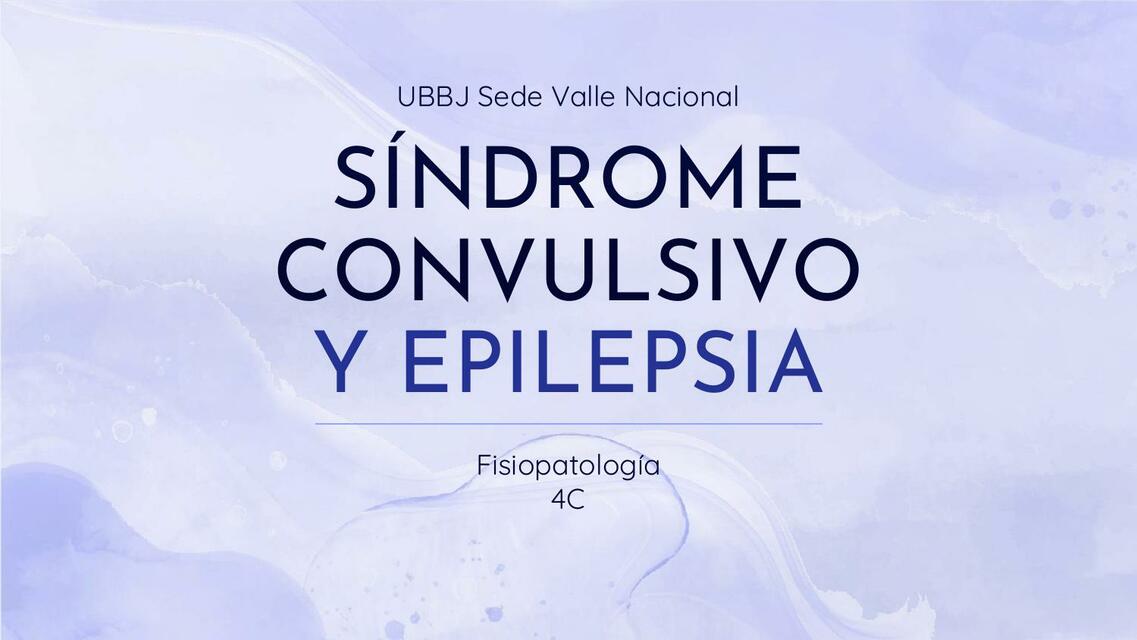 Síndrome Convulsivo y Epilepsia | Mafer González | uDocz