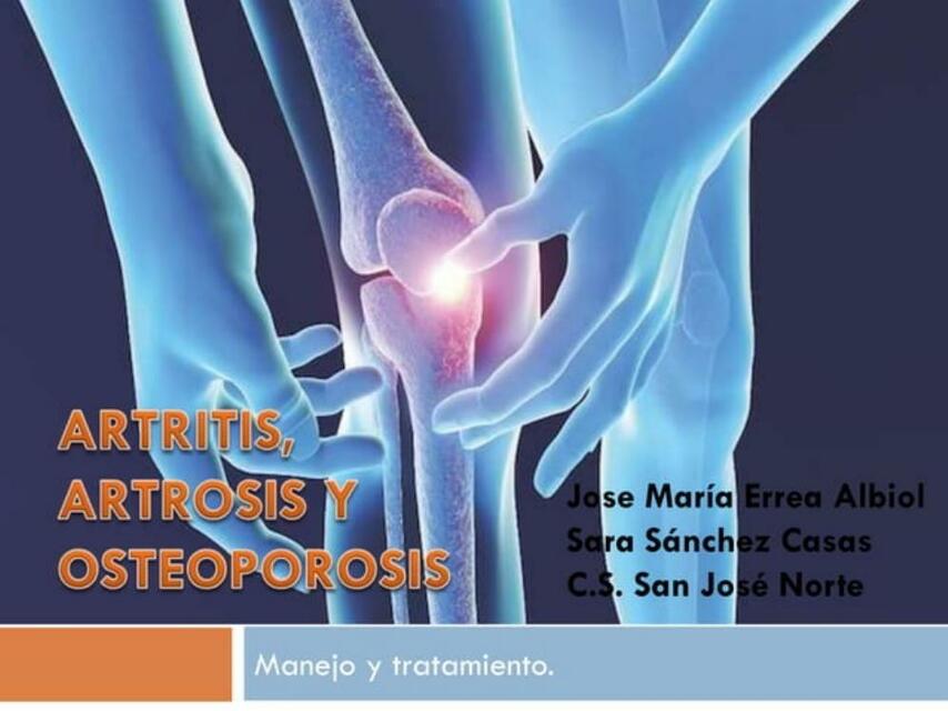 Artritis, Artrosis y Osteoporosis | angie Mera | uDocz