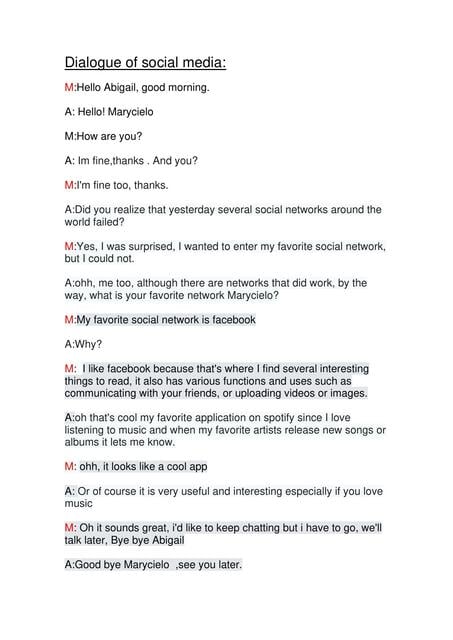 Dialogue of Social Media | SMPD | uDocz