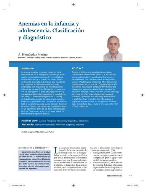Anemias en la infancia | Ana Ruth Nava Mata | uDocz