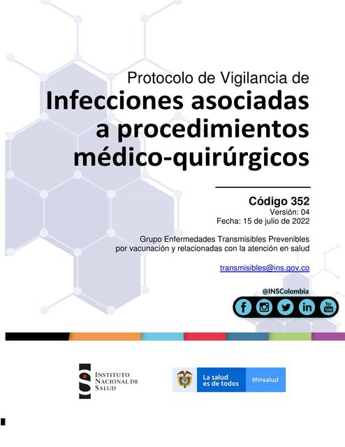 Flashcards de Protocolo Infecciones asociadas a procedimientos médicos quirúrgicos | Por NATALIA ...