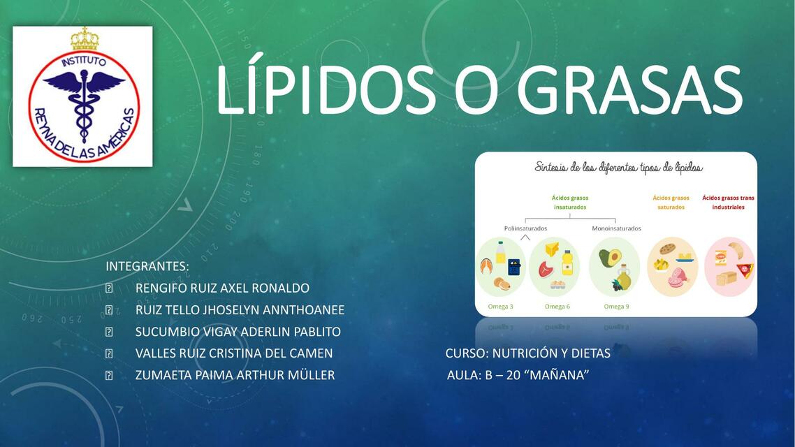 Lípidos o Grasas | Enfermería | uDocz