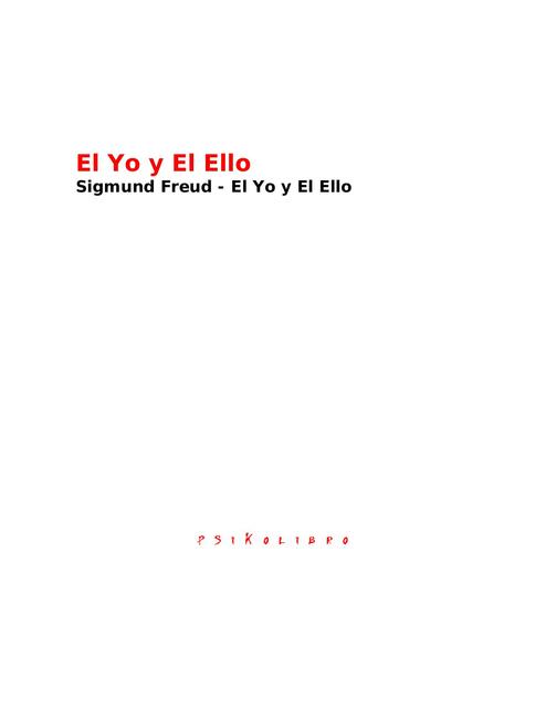 El yo y el ello | psicosymente | uDocz