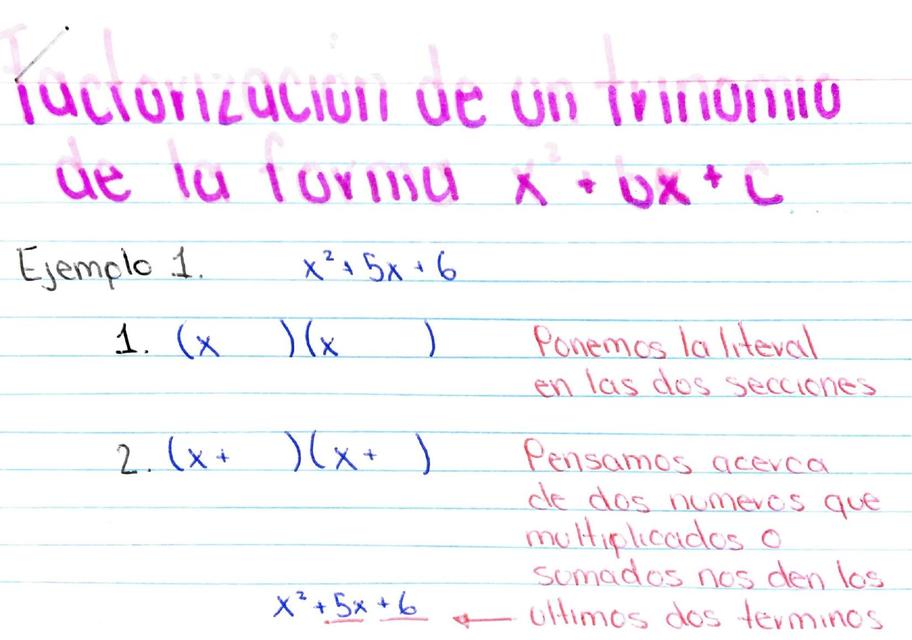 Factorización de un trinomio de la forma x2 bx c | Lalitza Valdez | uDocz