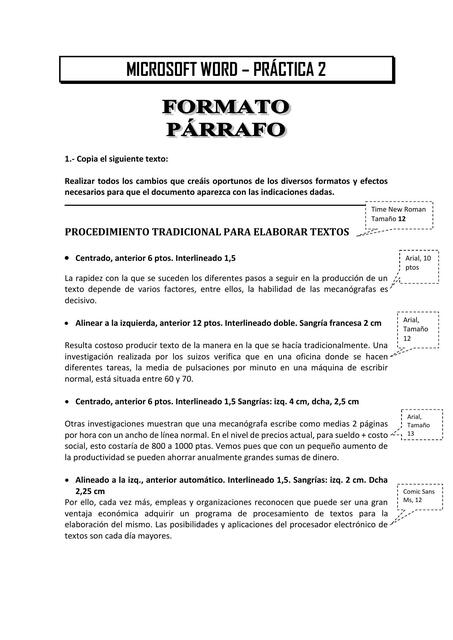 Microsoft Word- Práctica 2 | Alexandra L. Saravia | uDocz