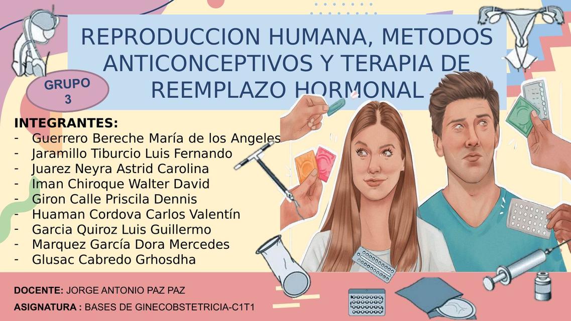 Métodos anticonceptivos y terapia de reemplazo hormonal | Adriane DAVIS ...