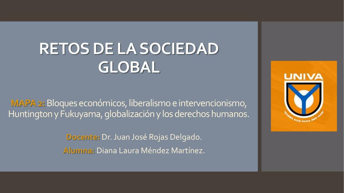 Retos de la Sociedad Global | Diana Mendez | uDocz