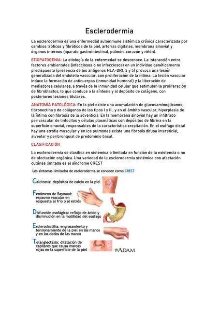 Esclerodermia | Maria constanza Cabrera | uDocz