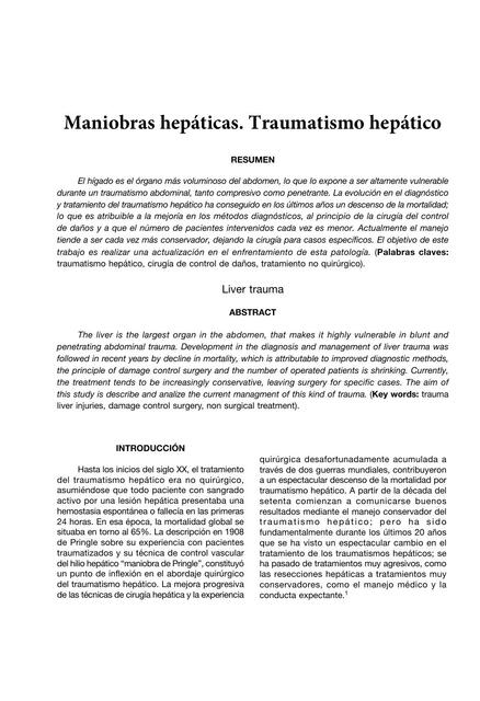 Maniobras hepáticas | uDocz
