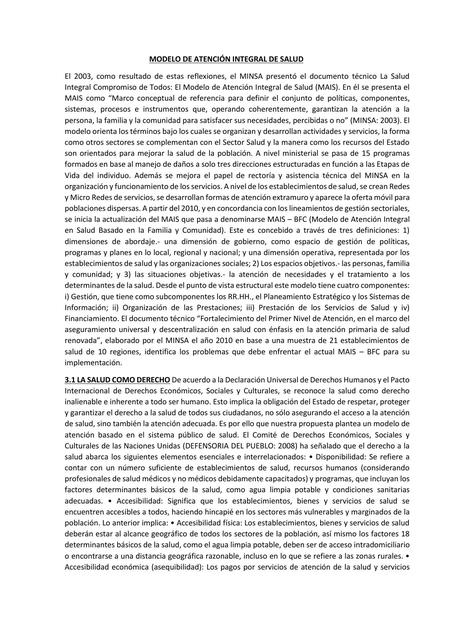 Flashcards de Modelo de atención integral de salud | Por MARG | uDocz