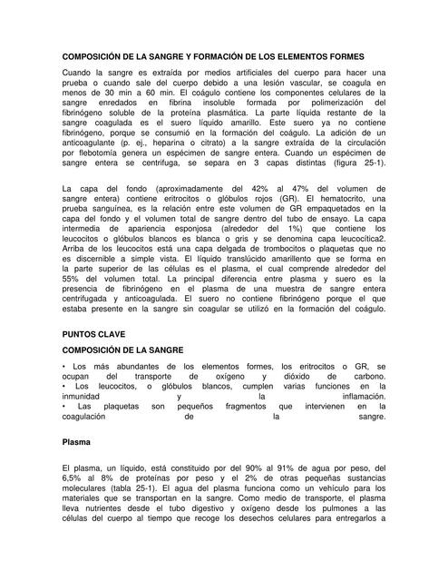 Composición De La Sangre y Formación De Los Elementos Formes | META | uDocz