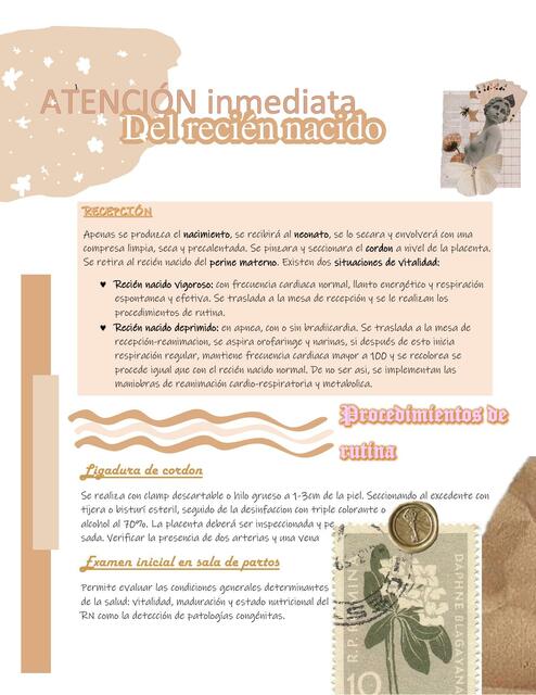 Atención Inmediata Del Recién Nacido Milagros Herrera Udocz