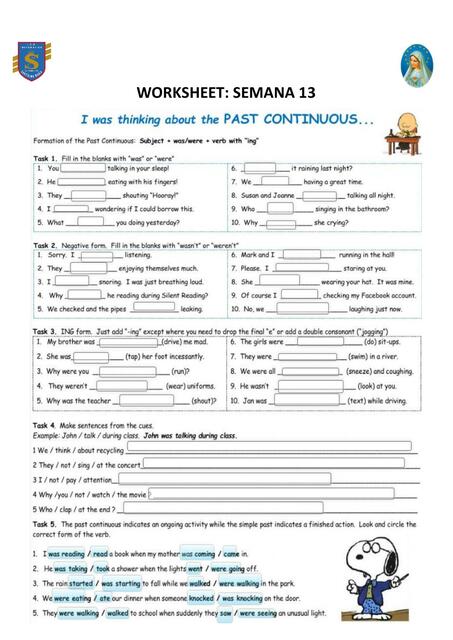 Past Continuous | Karla Mejia | uDocz