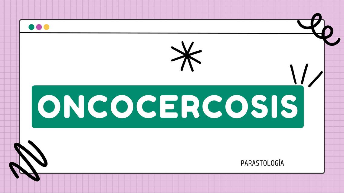 Resúmenes de Oncocercosis | Descarga apuntes de Oncocercosis