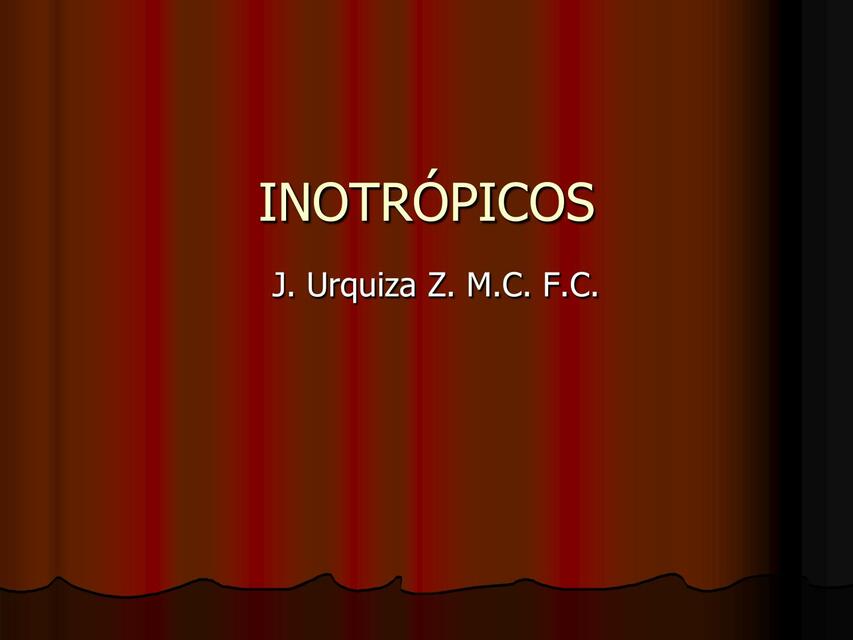 Inotrópicos | vero martinez | uDocz