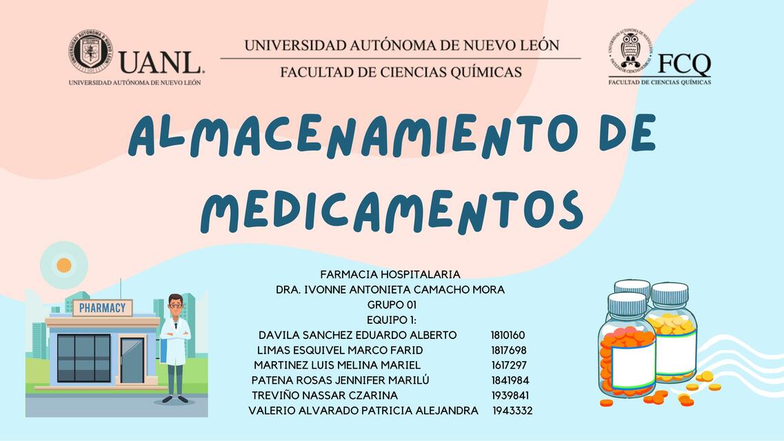 Almacenamiento de medicamentos | Ale V | uDocz