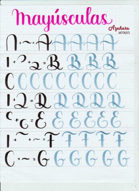 Plantilla lettering mayúsculas | Anyela Quispe | uDocz