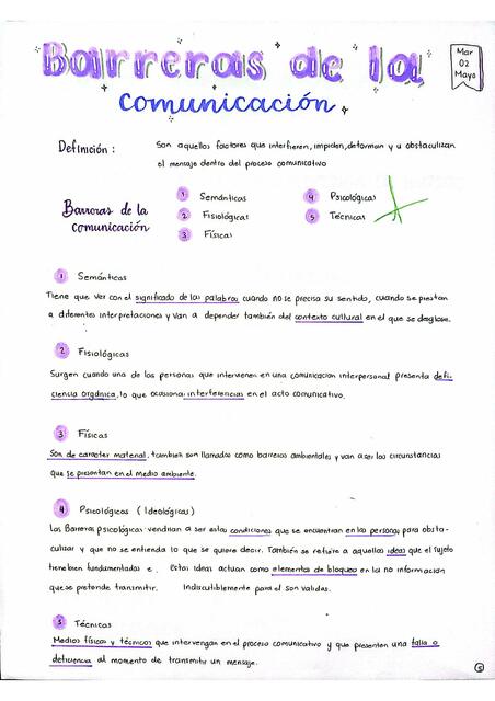 Barreras de la Comunicación | Ferstudiess | uDocz