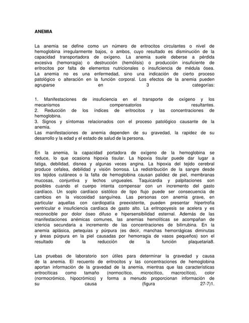 Anemia | META | uDocz