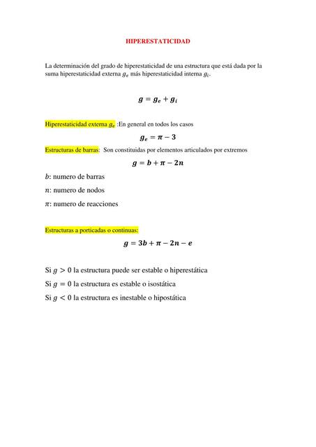 Hiperestaticidad | Carlos Francisco Goñy Ameri | uDocz