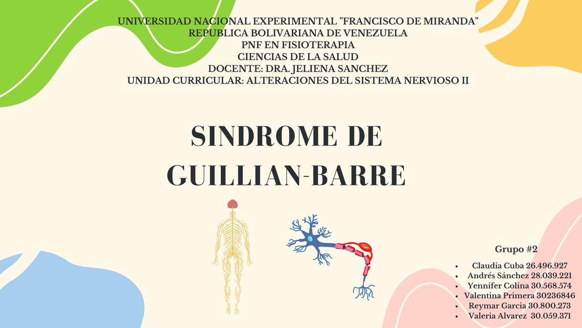 Síndrome de Guillian Barre | Reymar Garcia | uDocz