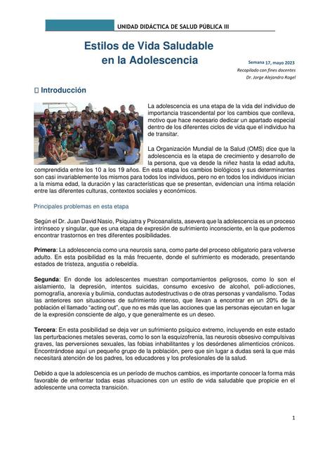 Estilos de Vida Saludable en la Adolescencia | Kathy Gonzalez Gallardo ...