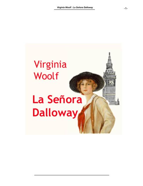 La Señora Dalloway | Alianza literaria | uDocz