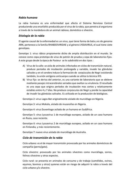 Rabia humana | Magherly Ticona | uDocz