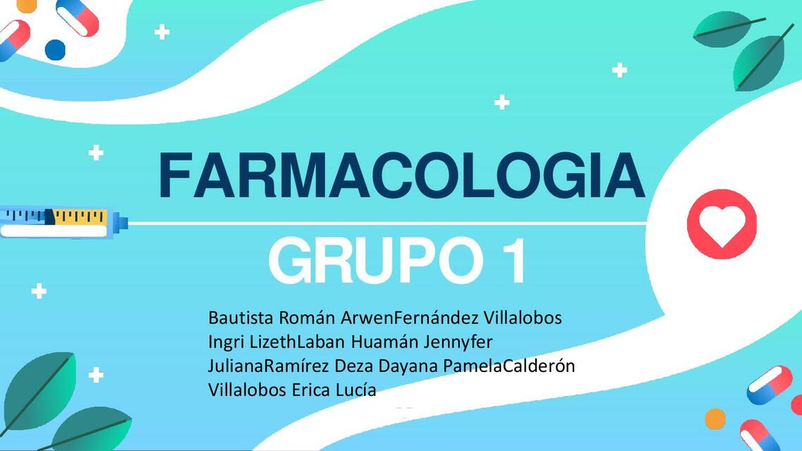 Farmacología | MedStudent | uDocz