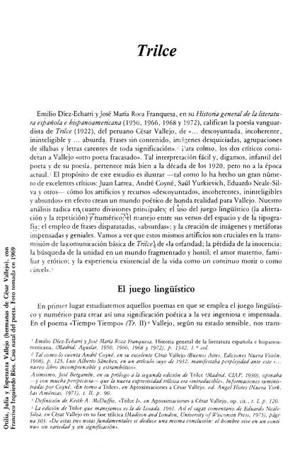 Trilce libro - César vallejo | Alianza literaria | uDocz