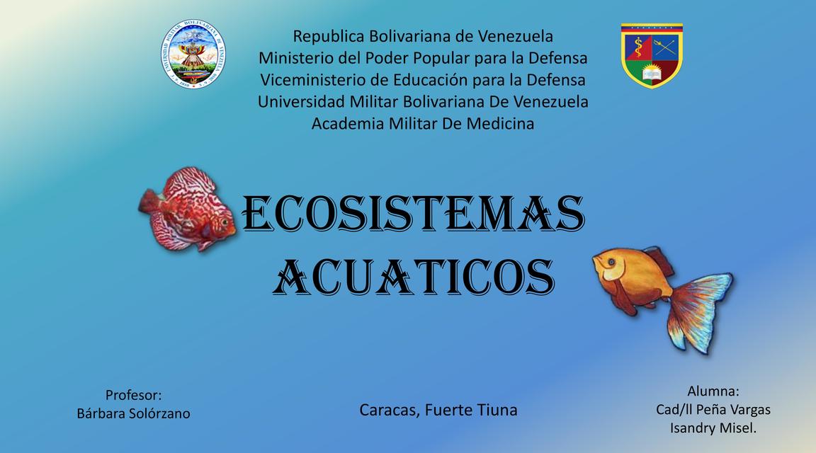 Ecosistemas Acuaticos