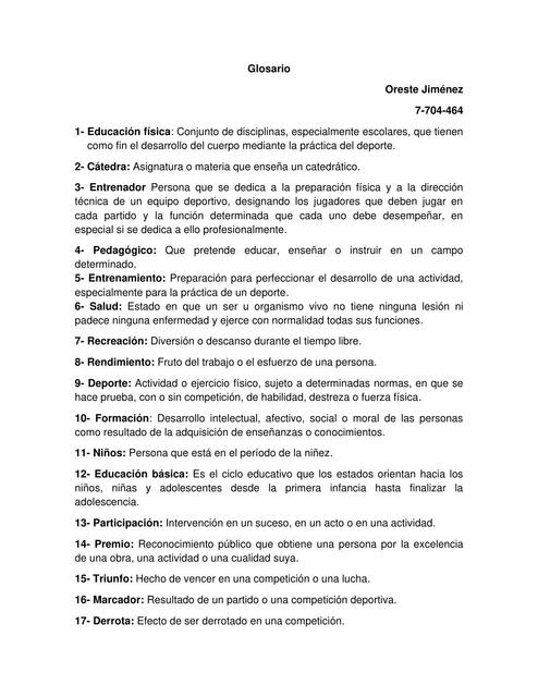 Glosario | Yes22 | uDocz