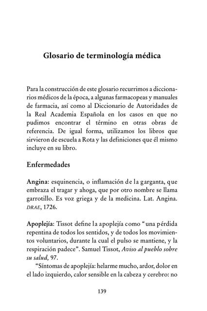Glosario de terminología médica | Medicina y Farmacia | uDocz