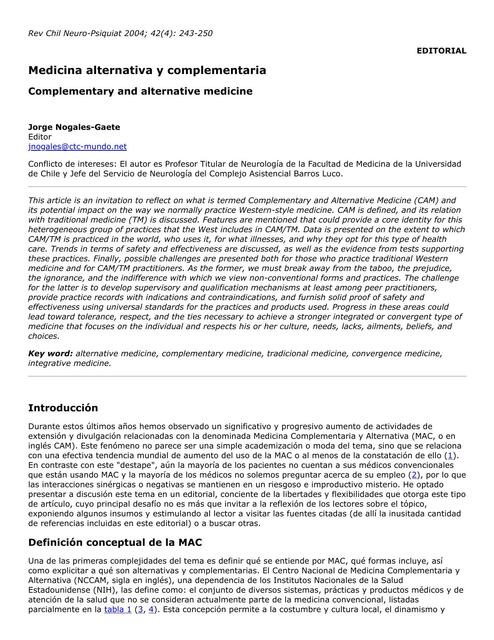 Medicina Alternativa y Complementaria | dymedicina | uDocz
