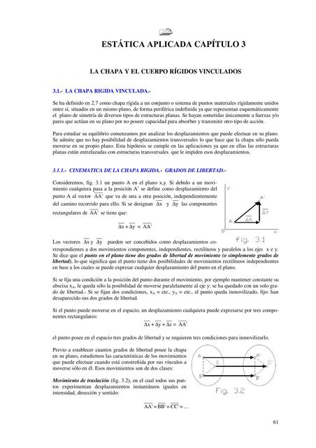Resúmenes de Chapa rígida | Descarga apuntes de Chapa rígida