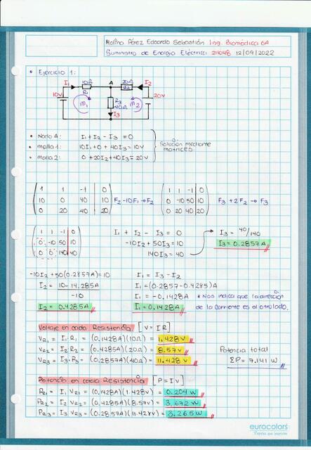 Análisis de Ctos mediante matrices | Sebastián Molina | uDocz