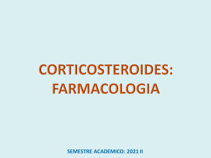 22. Fármacos Corticosteroides | LiquidOH愛 | uDocz
