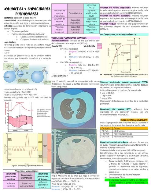 Volúmenes y Capacidades Pulmonares | MEDIKA NOTES | uDocz