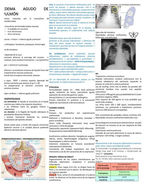 Edema Agudo De Pulmón | MEDIKA NOTES | uDocz Edema Agudo De Pulmón | MEDIKA NOTES | uDocz