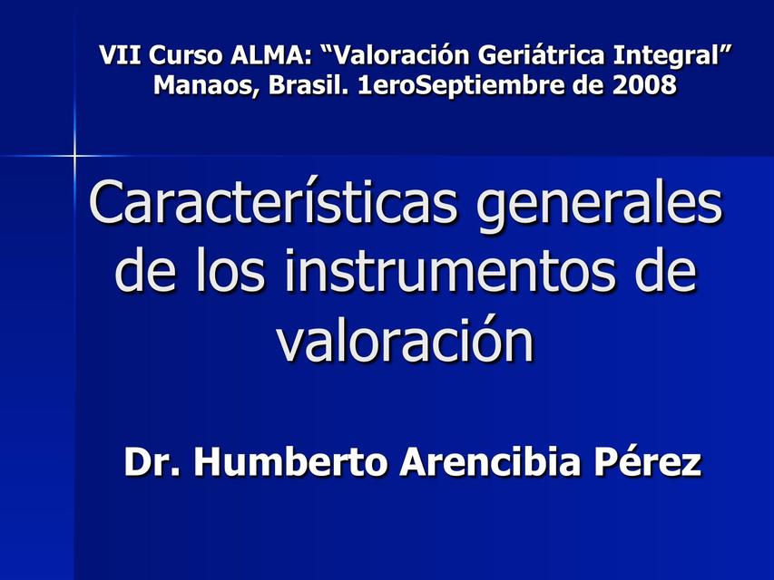 Flashcards de Características generales de los instrumentos de valoración | Por Nelly Pamela ...