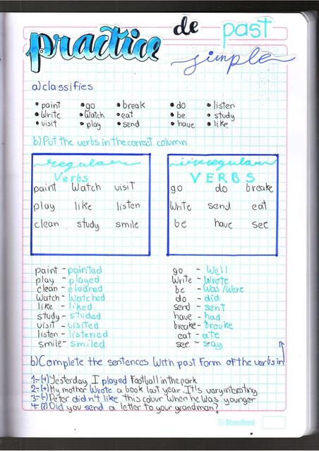 Practica de past simple | NICKY NICOLE VARGAS | uDocz